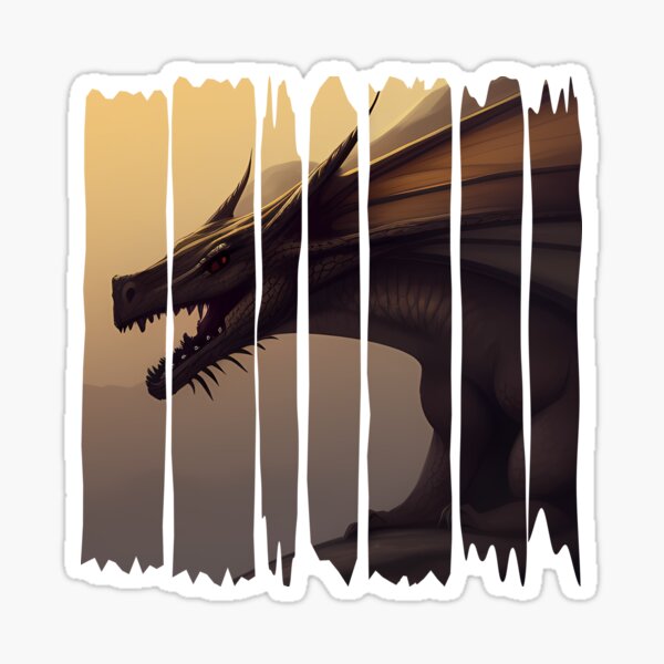 "Dragon " Sticker for Sale by vladocar | Redbubble