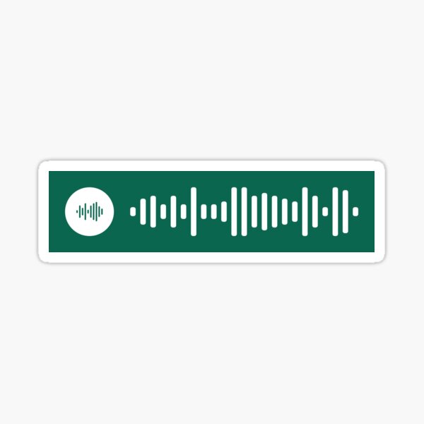 "Fix You Coldplay Spotify Code" Sticker for Sale by SPCodeSticker ...