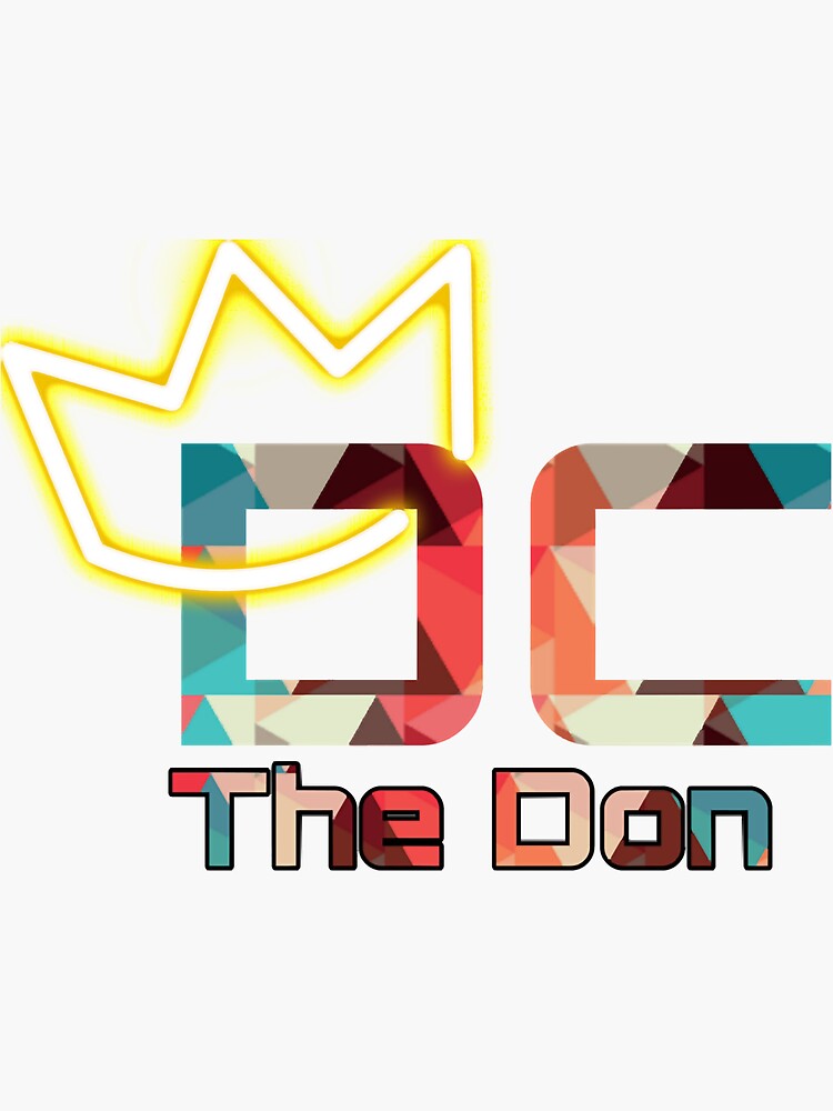 "Dc The Don" Sticker for Sale by WineCounApparel | Redbubble