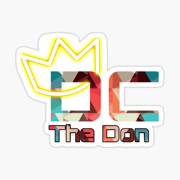 "Dc The Don" Sticker for Sale by WineCounApparel | Redbubble