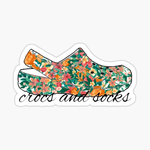 "Crocs and socks" Sticker by Mhillelsohn | Redbubble