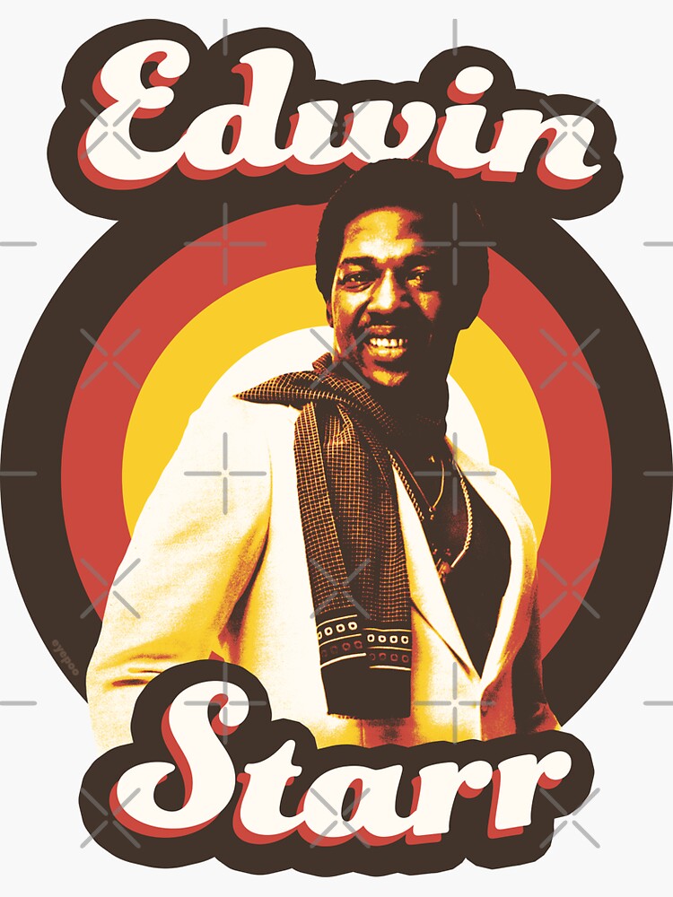 "Edwin Starr 70s Funky Soul" Sticker for Sale by eyepoo | Redbubble