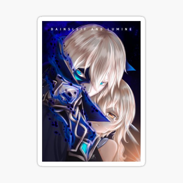 "Dainsleif and Lumine - Genshin Impact" Sticker for Sale by Katzui ...