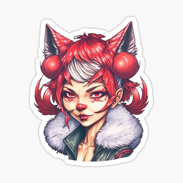 ""Freyja" - Fox-girl Anime Waifu " Sticker for Sale by Waifu-Stickers ...