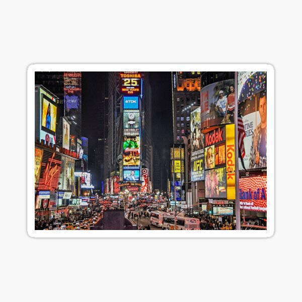 "Times Square" Sticker for Sale by Binkees | Redbubble