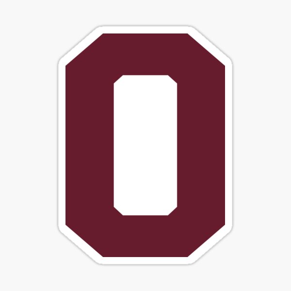 "Number 0, Maroon zero, Sports number 0" Sticker for Sale by ...