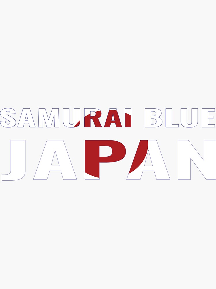 "Samurai Blue Japan World Cup Qatar 2022-Football Soccer " Sticker for ...