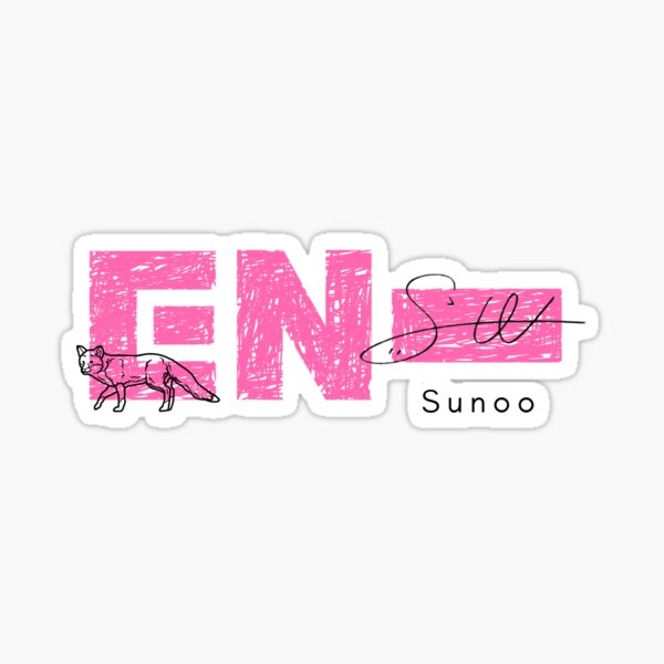 "ENHYPEN (logo+signature) (Sunoo)" Sticker for Sale by smallkore ...
