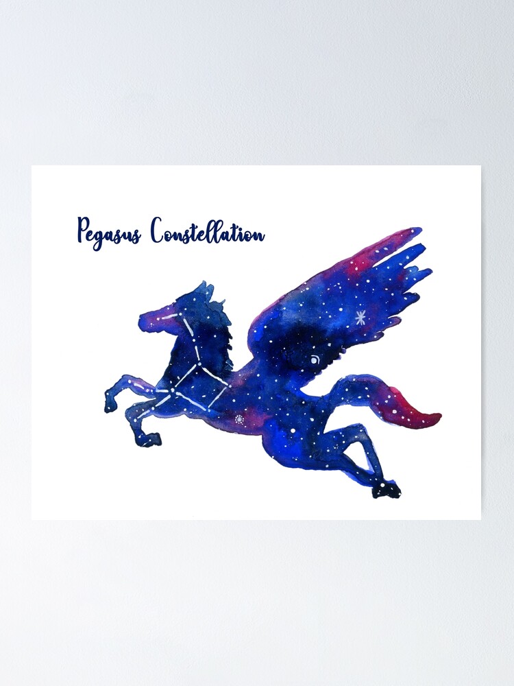 "Pegasus Constellation" Poster for Sale by Justine Lombardi | Redbubble