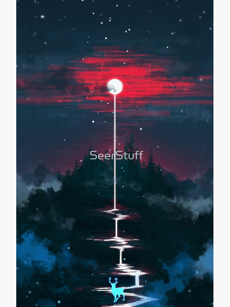"Lunar Dripping" Poster for Sale by SeerStuff | Redbubble
