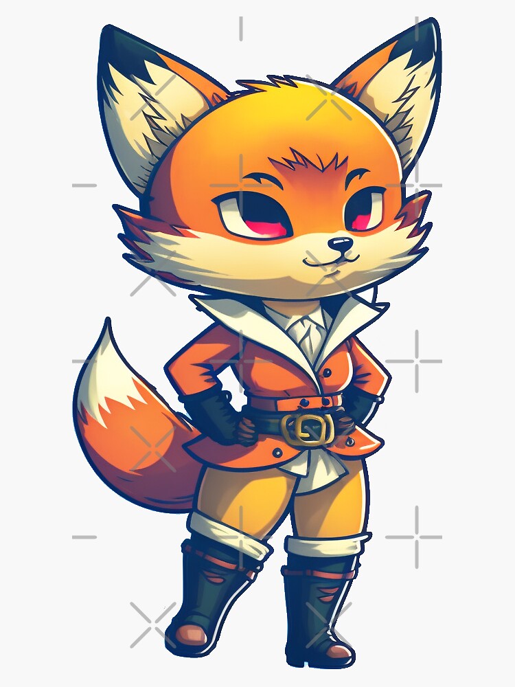 ""Dawn" - Fox-girl Anime Waifu " Sticker for Sale by Waifu-Stickers ...