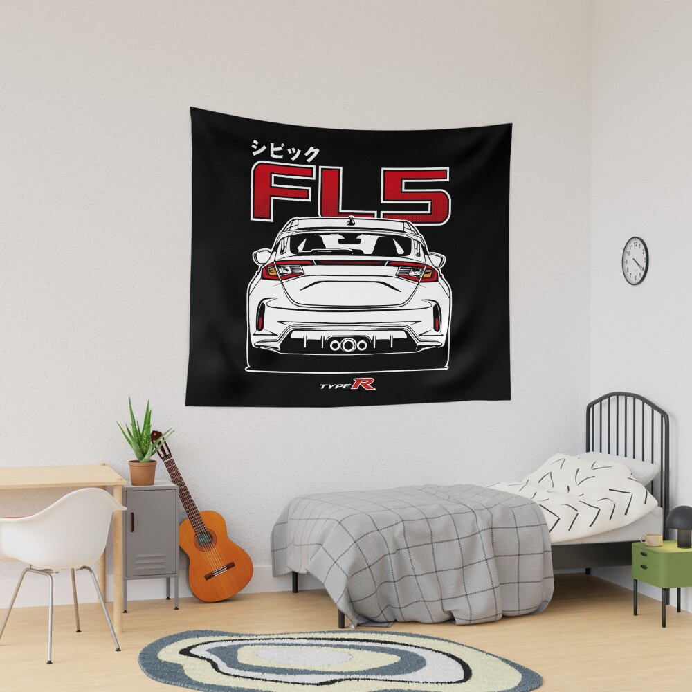 "Civic Type R FL5 White Print" Poster for Sale by idrdesign | Redbubble