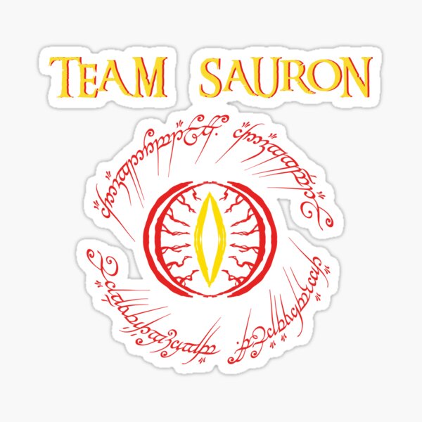 "TEAM SAURON" Sticker for Sale by Damyanoman | Redbubble
