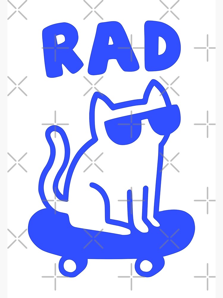 "RAD CAT" Poster for Sale by obinsun | Redbubble