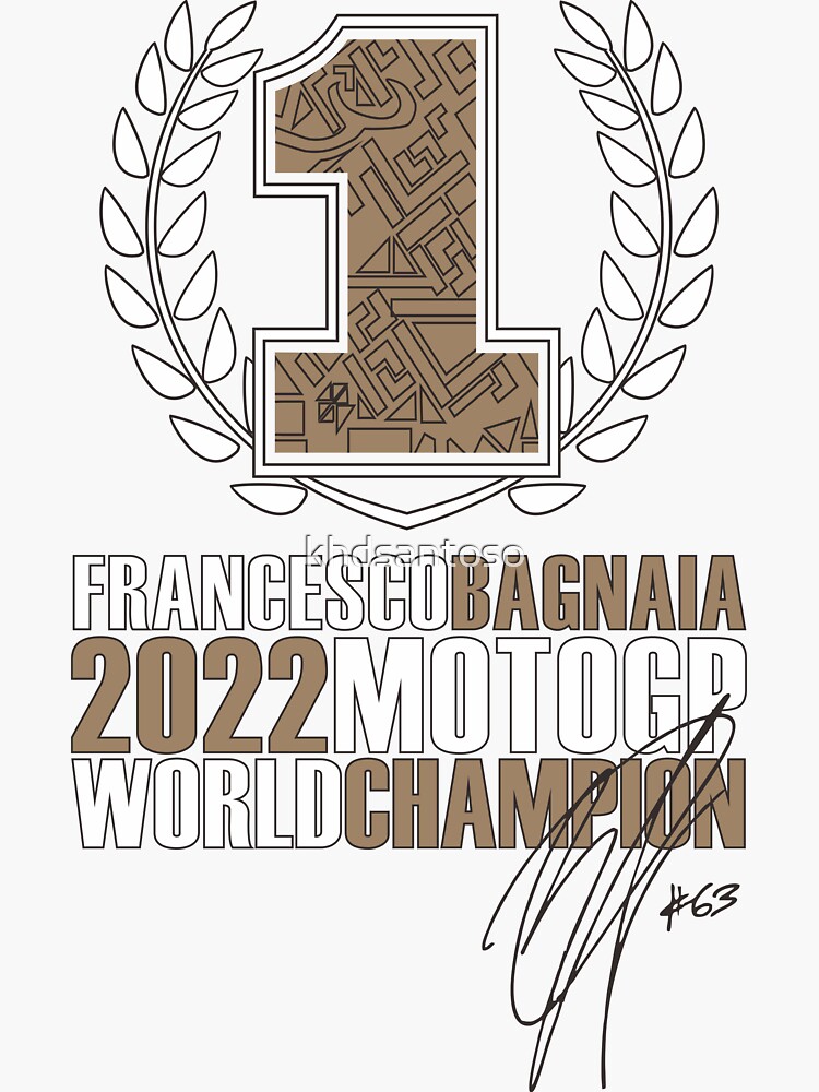 "2022 MOTOGP CHAMPION PECCO BAGNAIA CELEBRATION SHIRT WITH SIGNATURE ...