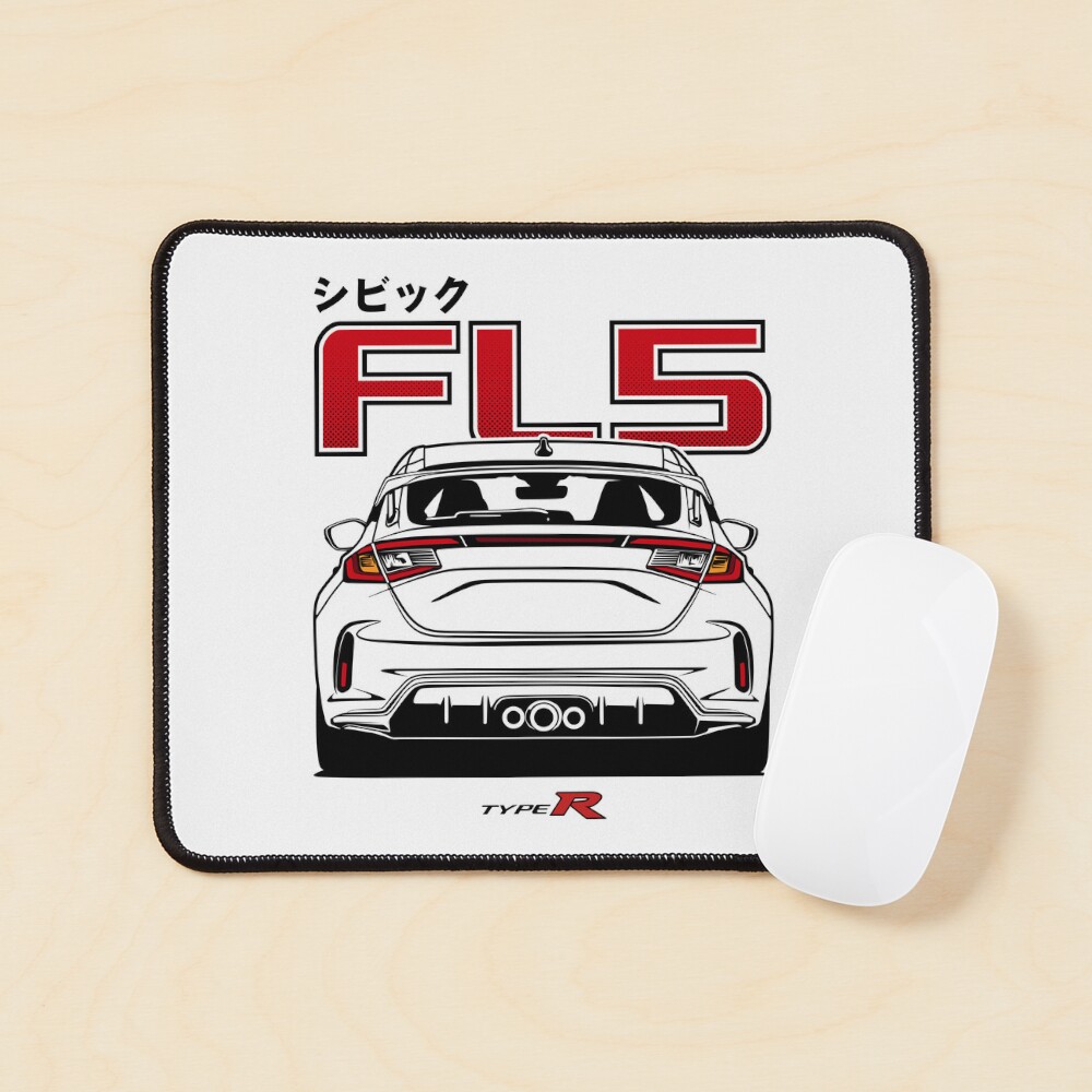 "Civic Type R FL5 Black Print" Sticker for Sale by idrdesign | Redbubble