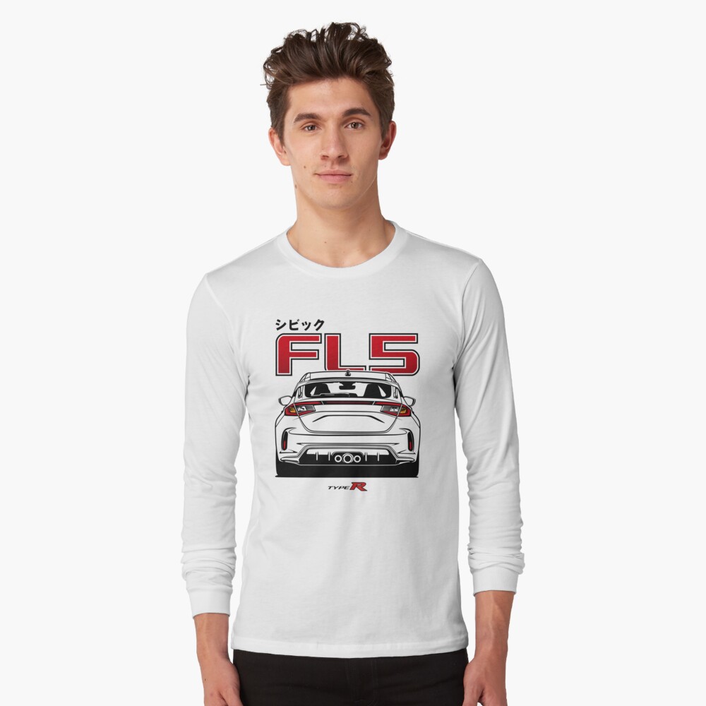 "Civic Type R FL5 Black Print" Sticker for Sale by idrdesign | Redbubble