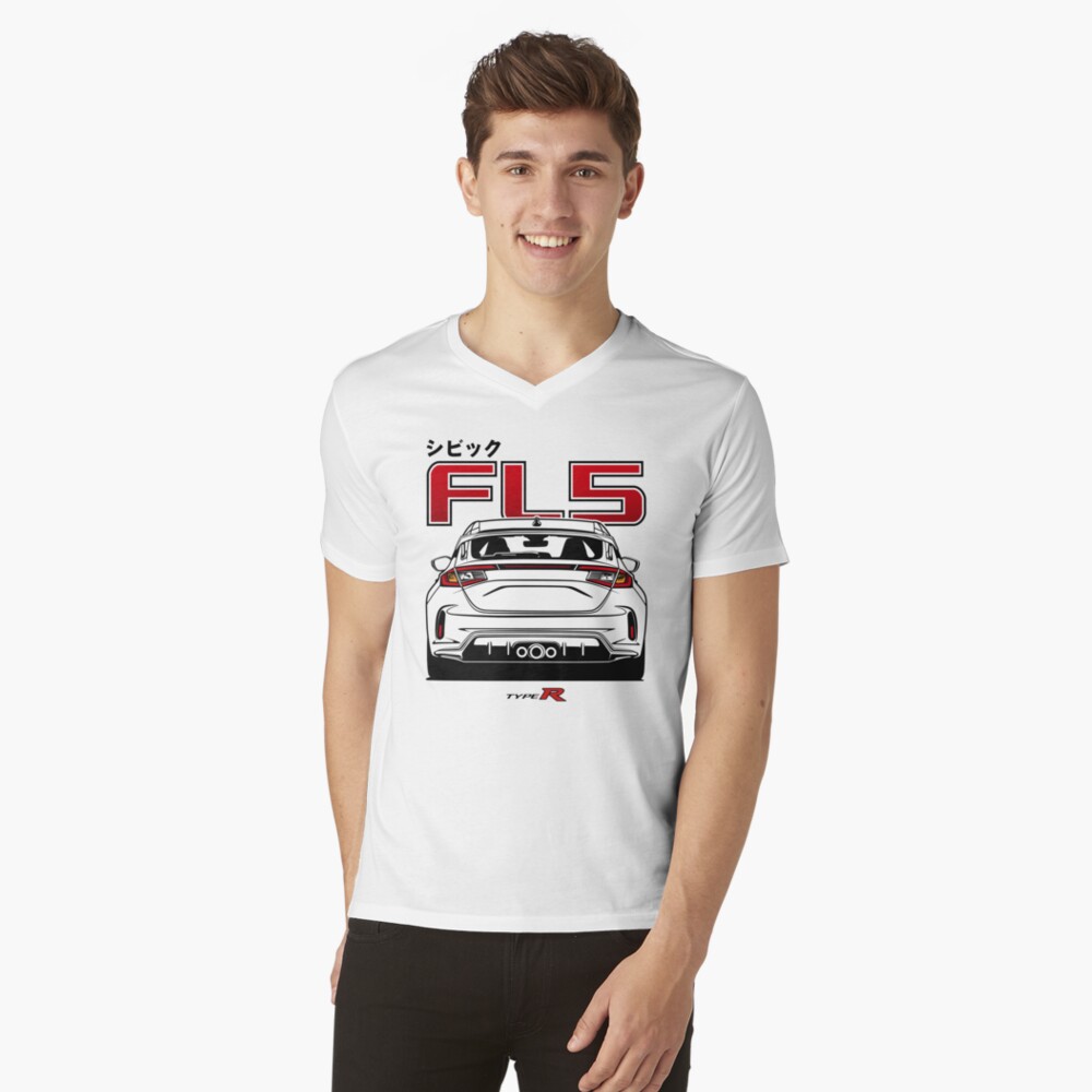 "Civic Type R FL5 Black Print" Sticker for Sale by idrdesign | Redbubble