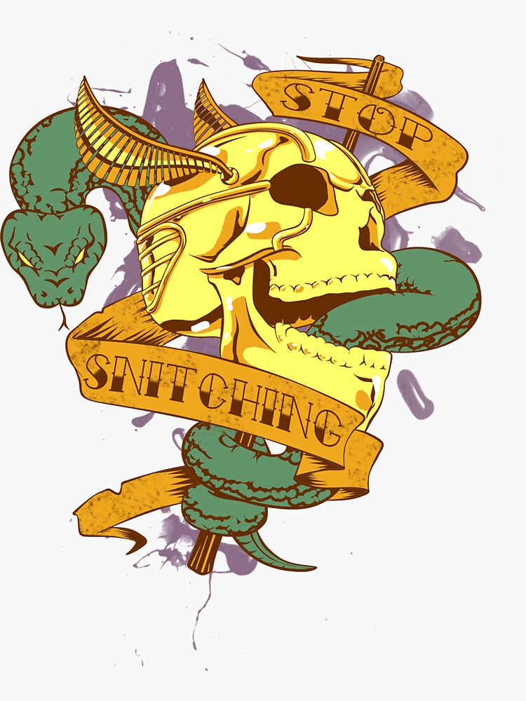 "Stop Snitching" Sticker for Sale by Kenjamin | Redbubble