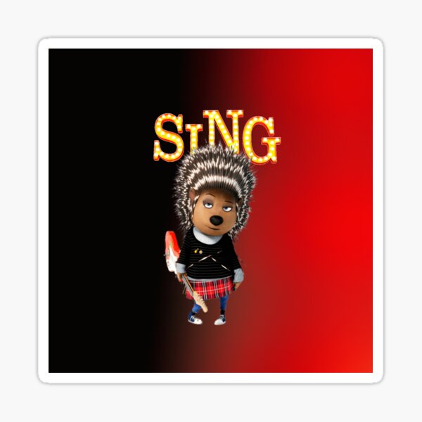 "Sing movie unique design " Sticker for Sale by Lckees | Redbubble