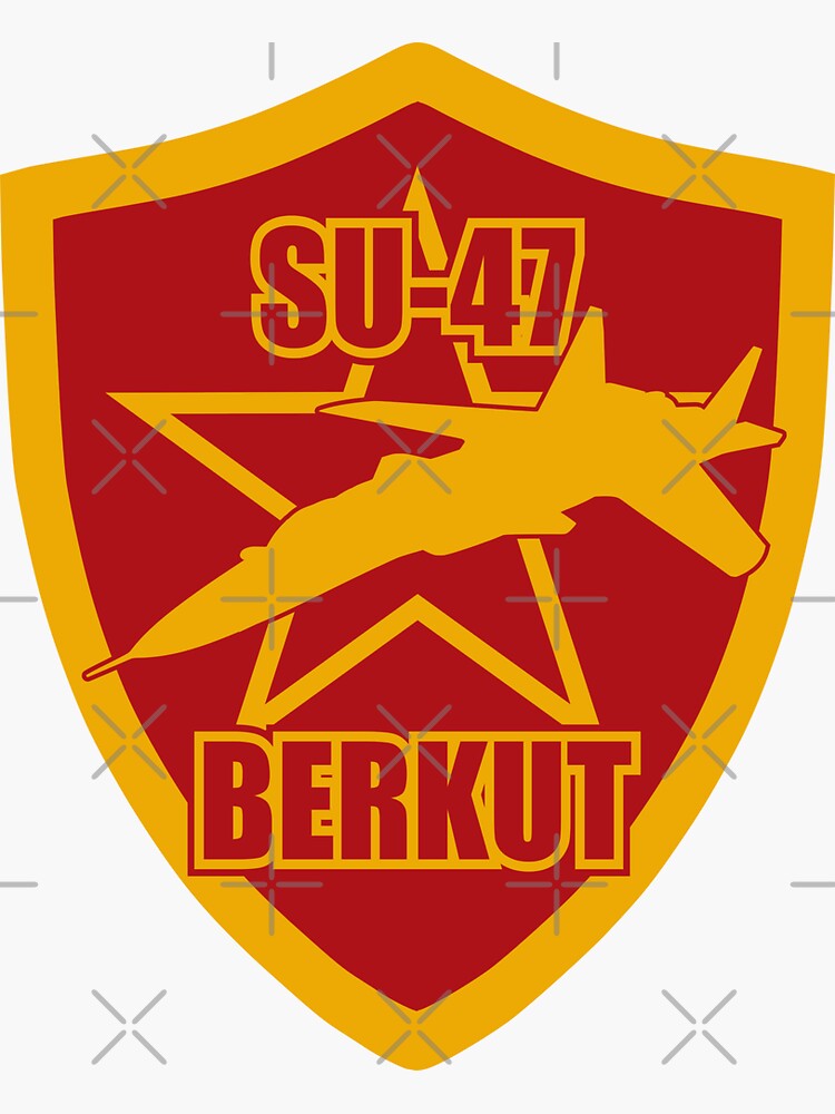 "Sukhoi SU-47" Sticker for Sale by StrongVlad | Redbubble