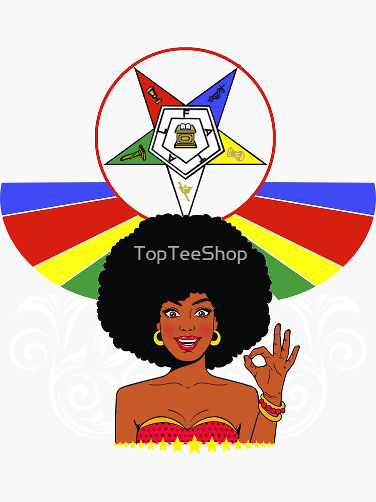 "OES Style Order Of The Eastern Star Logo Sistar " Sticker for Sale by ...