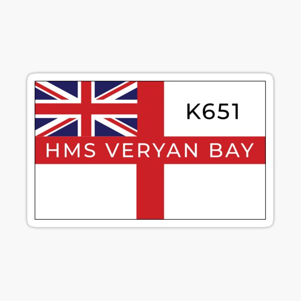 "HMS Veryan Bay On British White Ensign - K651 - British Navy Bay Class ...