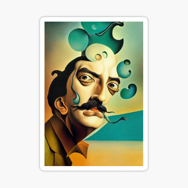 "Salvador Dali" Sticker for Sale by Rostara | Redbubble