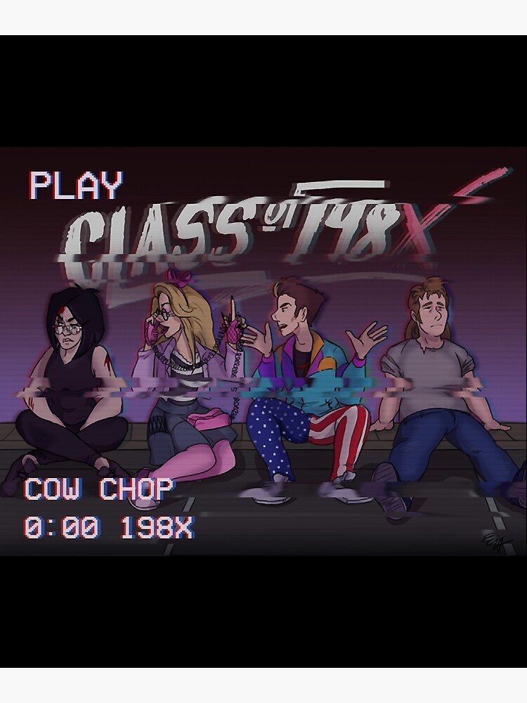 "Class of 198X " Poster for Sale by walttonClothing | Redbubble