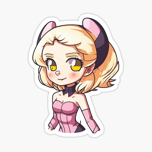 ""Brenda" -Dog-girl Anime Waifu" Sticker for Sale by Waifu-Stickers ...