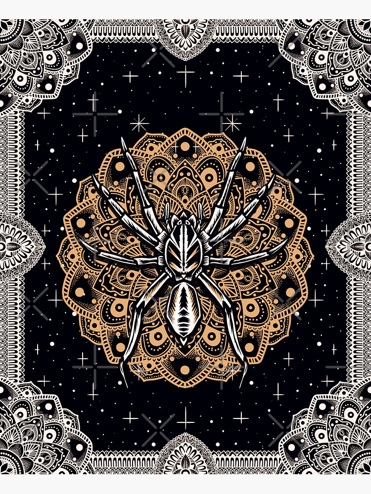 "spider mandala " Sticker for Sale by RafaelleRome | Redbubble
