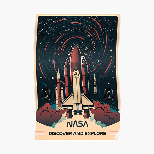 "Nasa - Discover and Explore" Poster for Sale by arthook | Redbubble