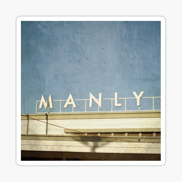 "Manly" Sticker for Sale by jackiecooper | Redbubble