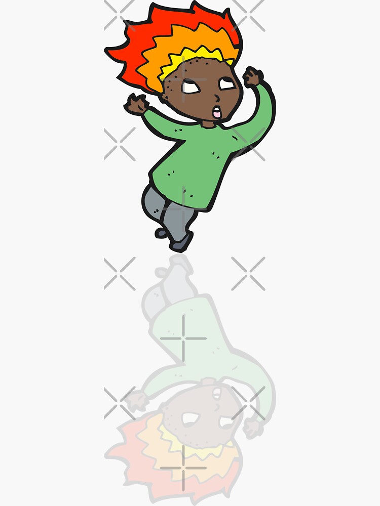 "Fire child playing. " Sticker for Sale by Joindr | Redbubble