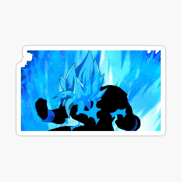 "Goku's Power-Up (SSGSS)" Sticker for Sale by Frame-n-Play | Redbubble