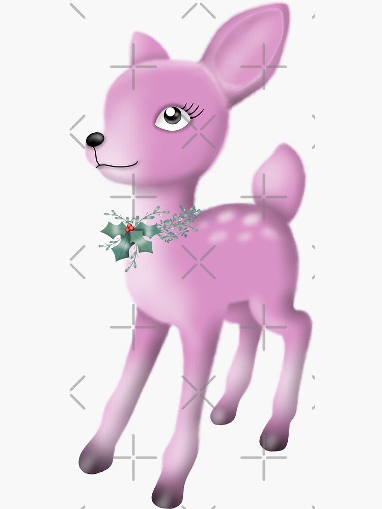 "Oh deer!" Sticker for Sale by Manxcraft | Redbubble