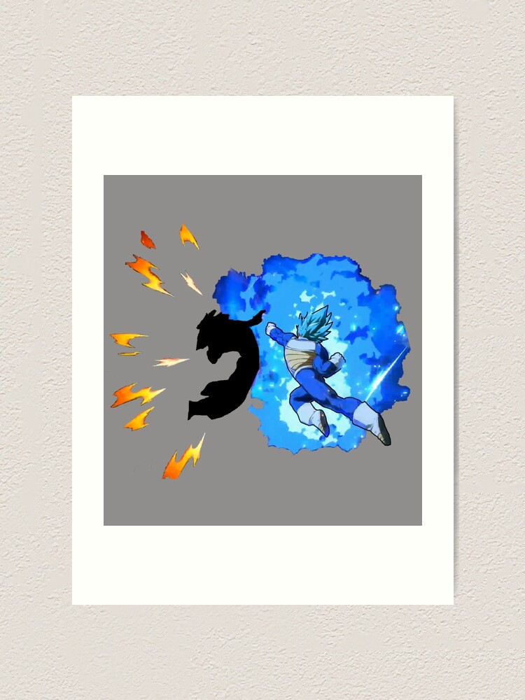 "Vegeta (SSGSS) - Niagara Pummel" Art Print for Sale by Frame-n-Play ...