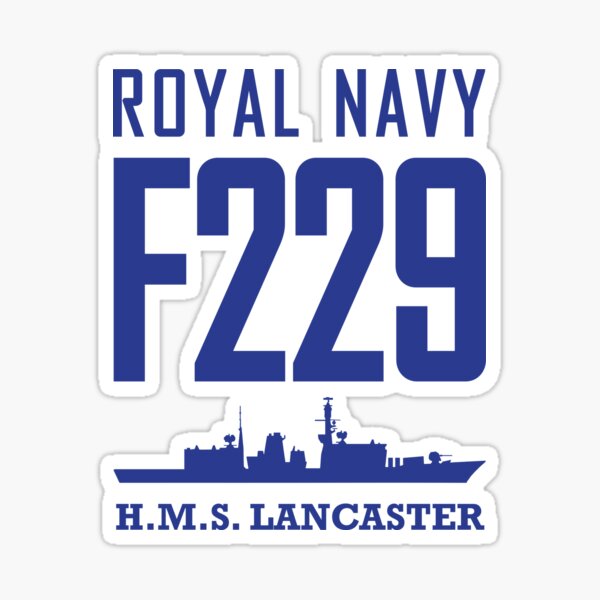 "HMS Lancaster - Royal Navy" Sticker by CoolDesignsUK | Redbubble