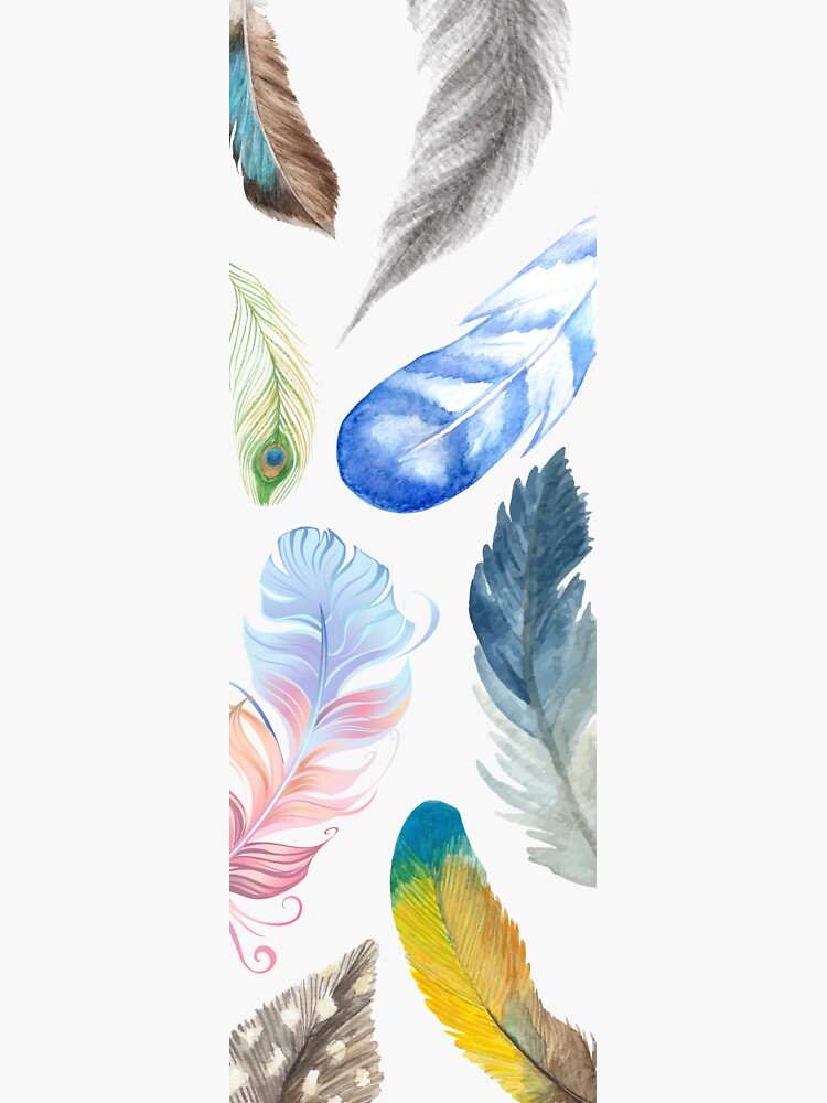 "fethers art" Sticker for Sale by Izzynew | Redbubble