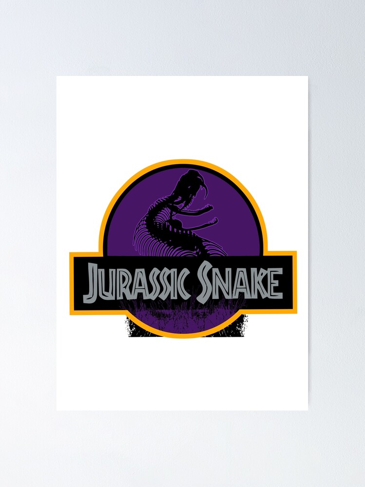 "Jurassic snake illustration, Jurassic snake design, " Poster for Sale ...