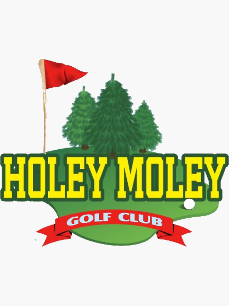 "HOLY MOLY Golfclub " Sticker for Sale by BUBLDESIGNS | Redbubble