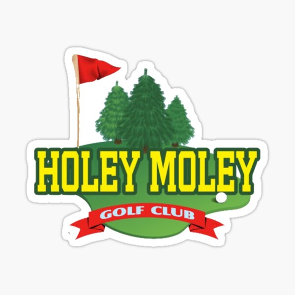 "HOLY MOLY Golfclub " Sticker for Sale by BUBLDESIGNS | Redbubble