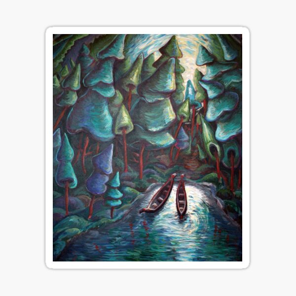 "Emily Carr Paintings" Sticker for Sale by Youssef-art | Redbubble
