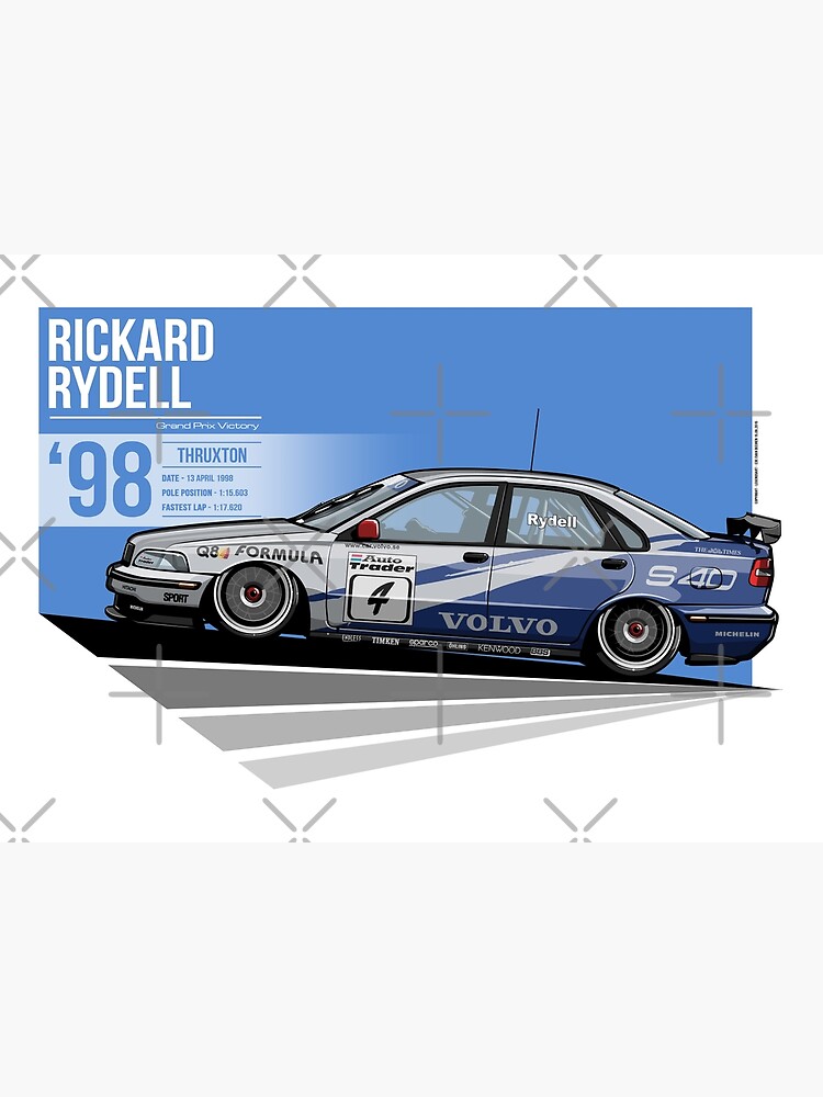 "Rickard Rydell - 1998 Thruxton" Poster by DeCiren | Redbubble