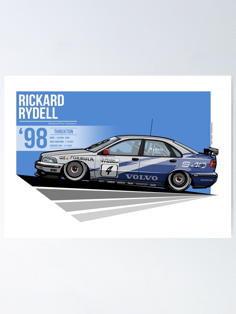 "Rickard Rydell - 1998 Thruxton" Poster for Sale by DeCiren | Redbubble