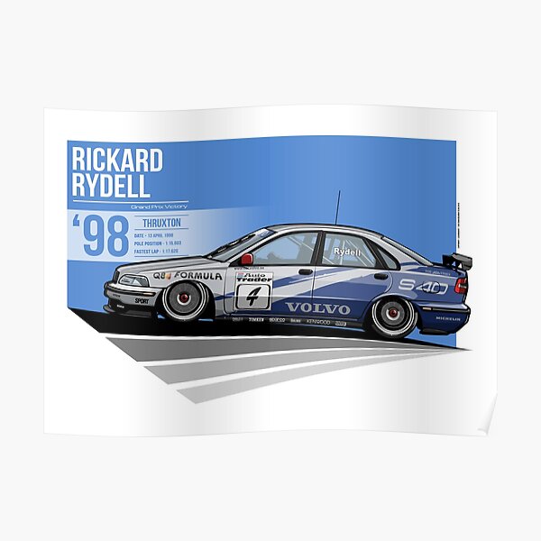 "Rickard Rydell - 1998 Thruxton" Poster for Sale by DeCiren | Redbubble