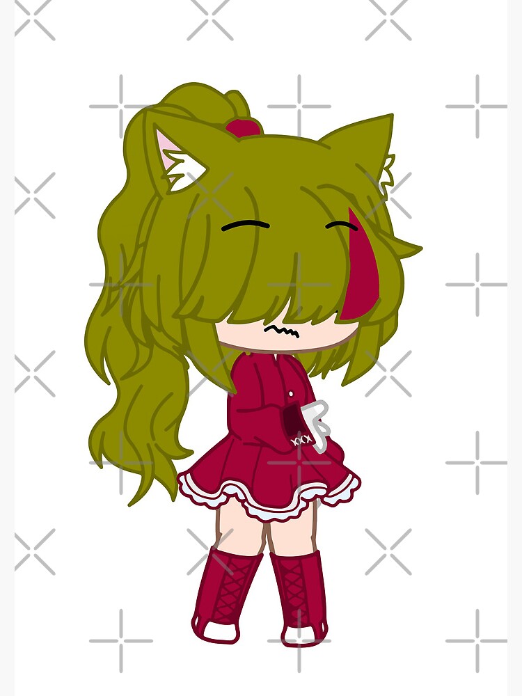 "Gacha club chibi youtuber nerd meme dolls - dark school girl - Anime ...