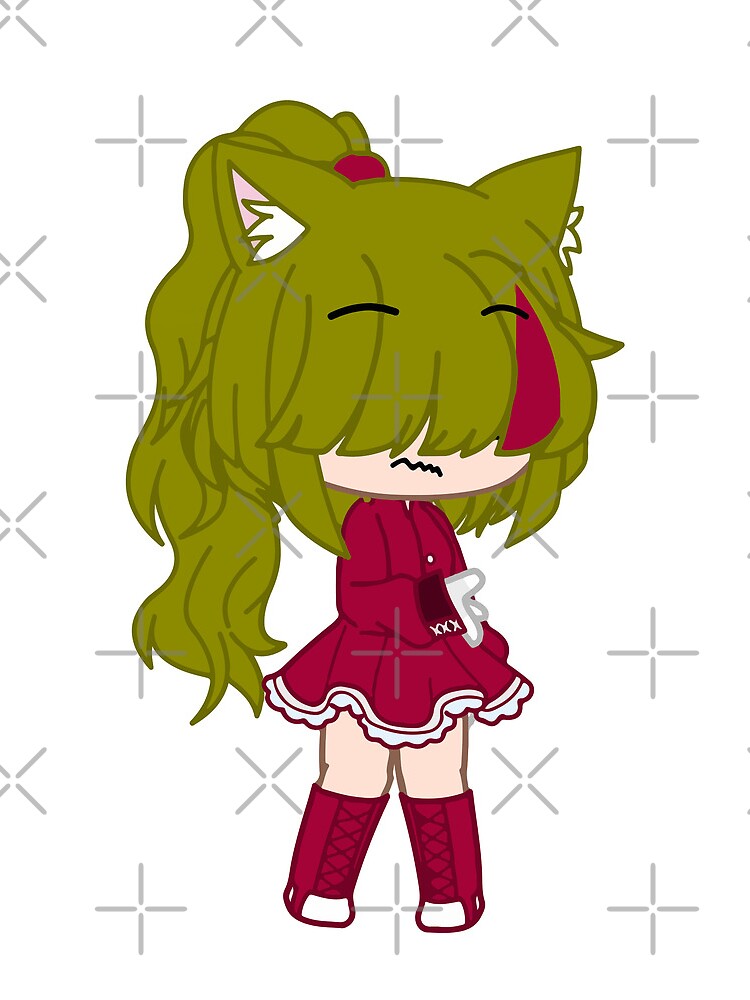 "Gacha club chibi youtuber nerd meme dolls - dark school girl - Anime ...