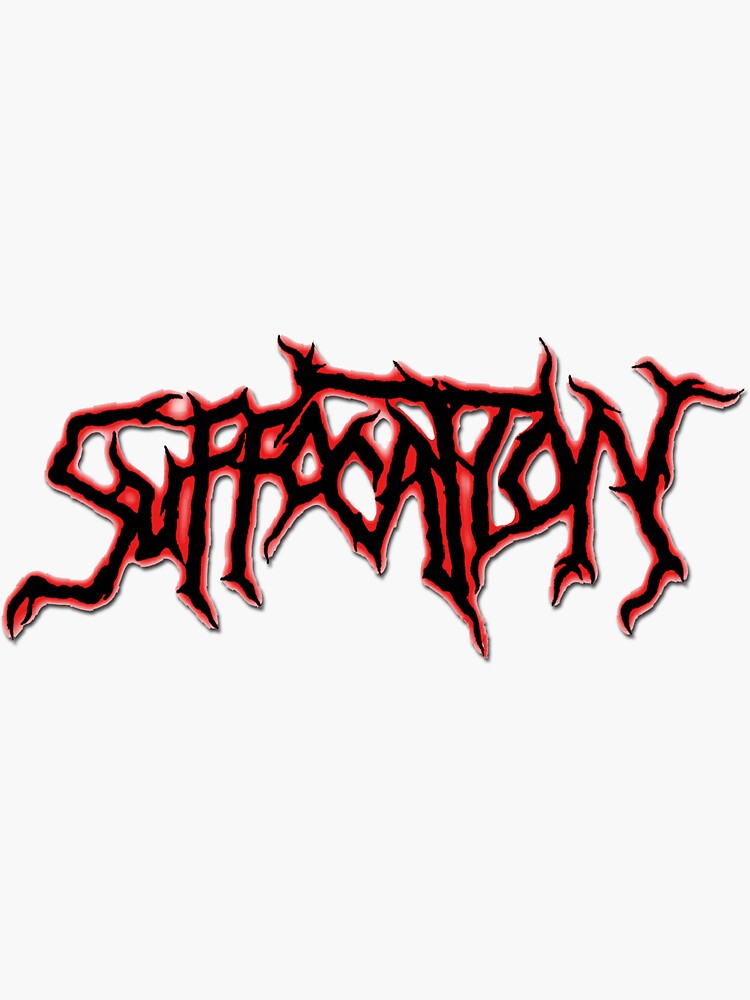 "Suffocation is an American death metal band" Sticker for Sale by hantu ...