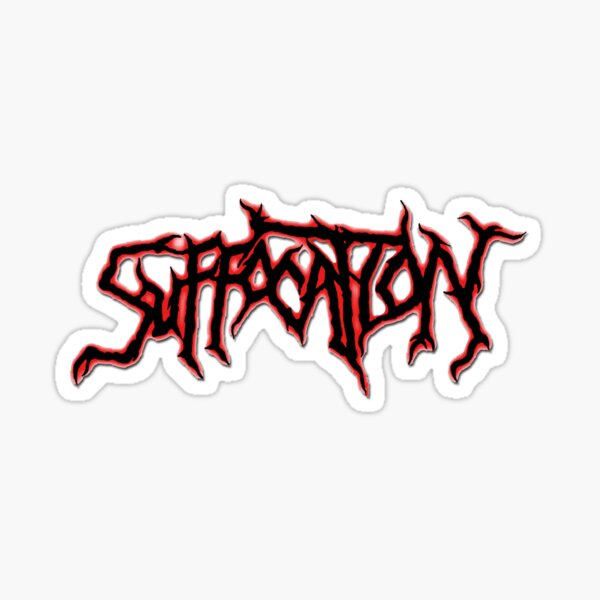 "Suffocation is an American death metal band" Sticker for Sale by hantu ...